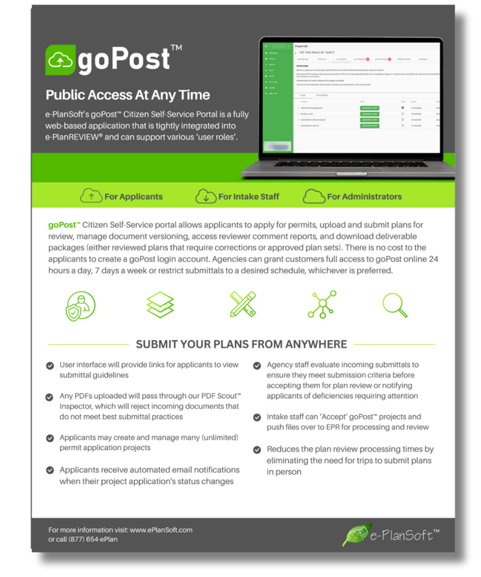 goPost™ Public Portal - e-PlanSoft Citizen Self Service